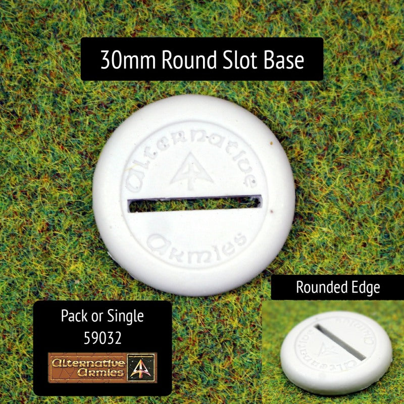 59032 30mm Round Slot Base (10 or Singles) | Alternative Armies
