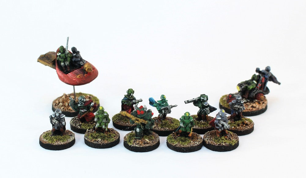 PTD 15mm Laserburn Redemptionists with a Skimmer and a Trike with Ride ...