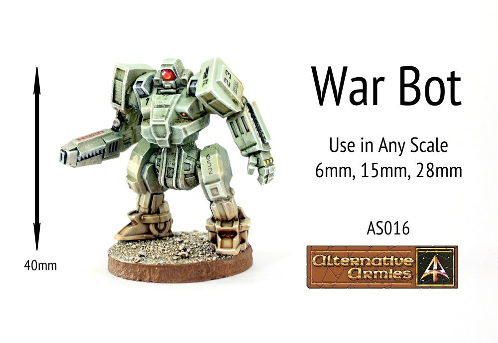 AS016 War Bot (40mm tall use in any scale) - Save 20% | Alternative Armies