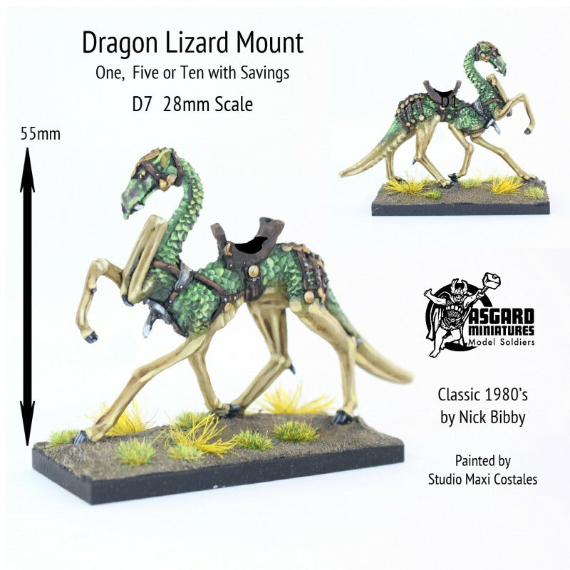 D7 Dragon Lizard Mount (Single or Save on Five and Ten) | Alternative ...