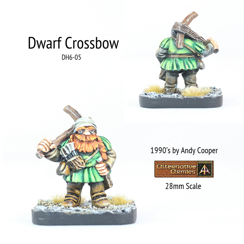 DH6-05 Dwarf with Crossbow resting on shoulder | Alternative Armies