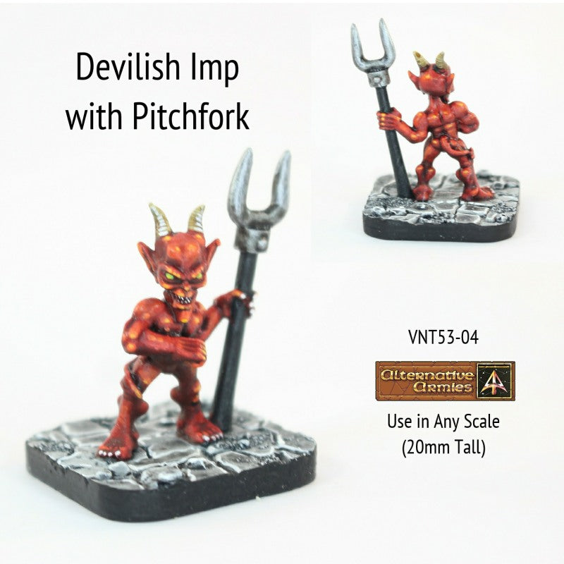 VNT53-04 Devilish Imp with Pitchfork - Save 10% | Alternative Armies
