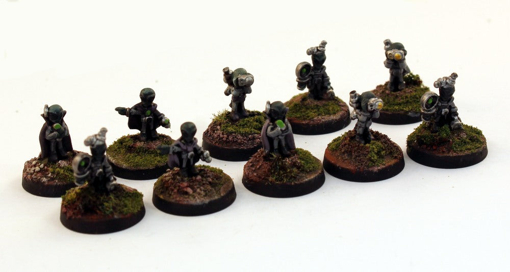 PTD HOF47 Grey Alien Command (10) | Alternative Armies