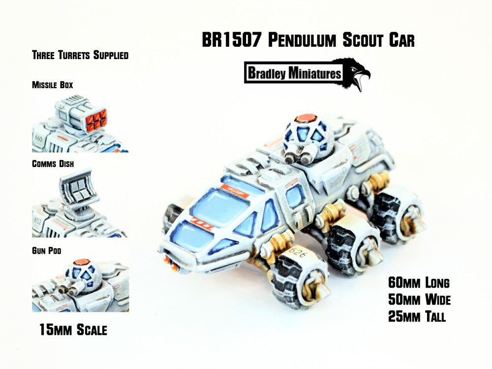 BR1507 Pendulum Scout Car (Kit with three turret options included ...