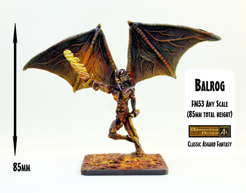 FM53 Balrog (85mm total height) - Great for any scale gaming ...