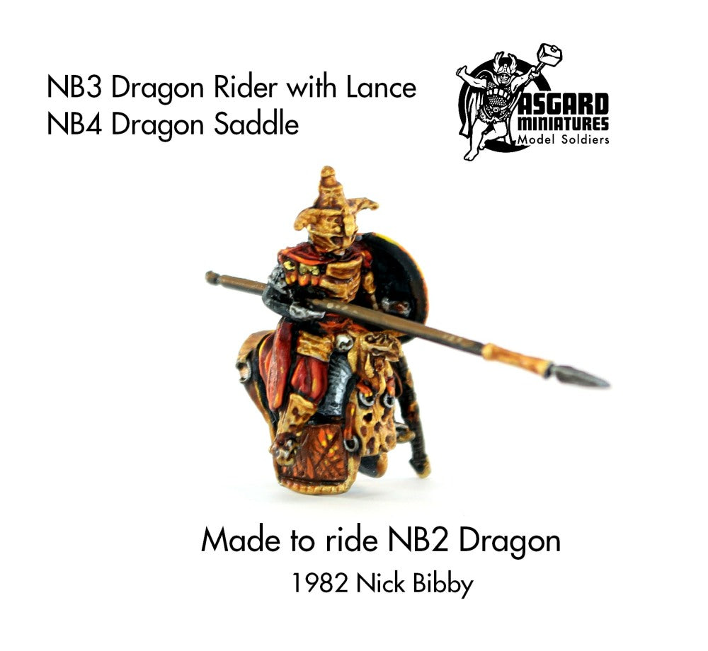 NB3 Dragon Rider and NB4 Dragon Saddle for NB2 Dragon (set or parts of ...